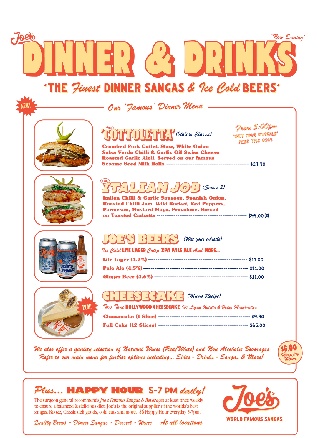 Menu – Joes Deli Official